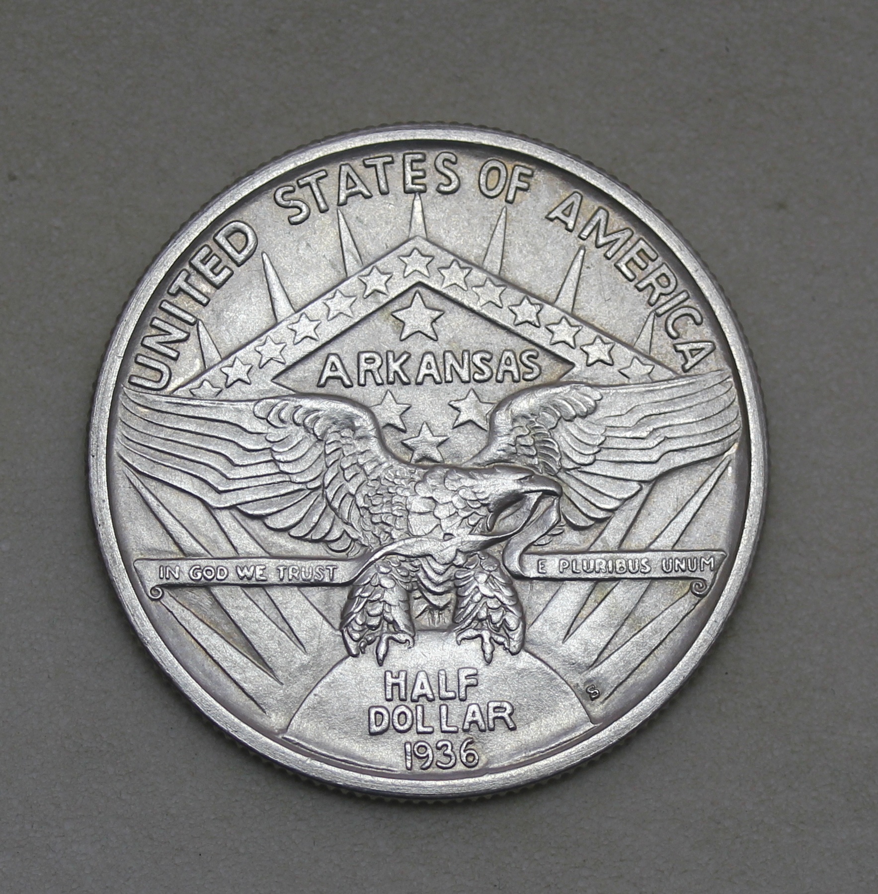 St brn Half Dollar 1936 Arkansas Centennial 